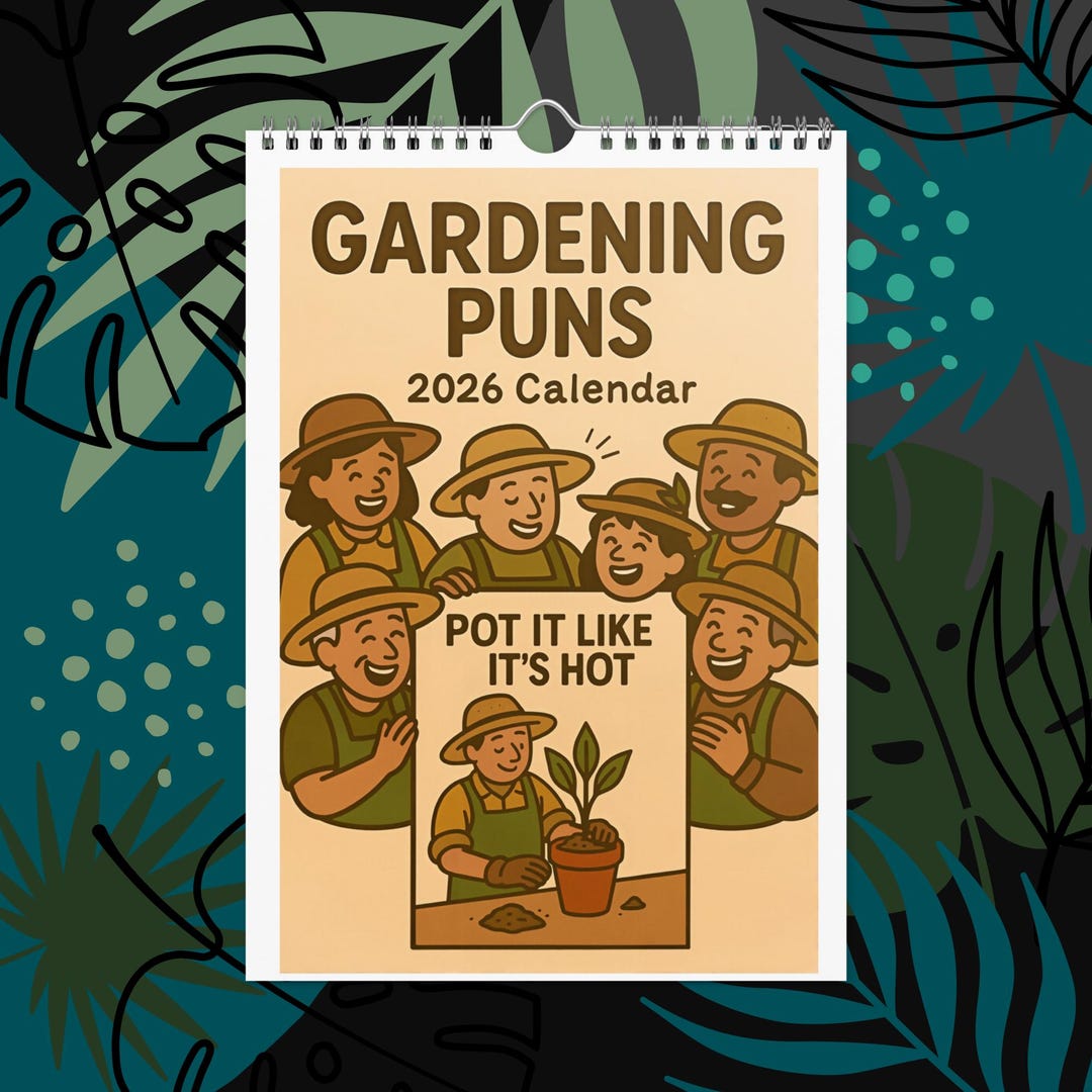 Funny Gardening Puns 2026 Wall Calendar – Hilarious Plant and Garden ...