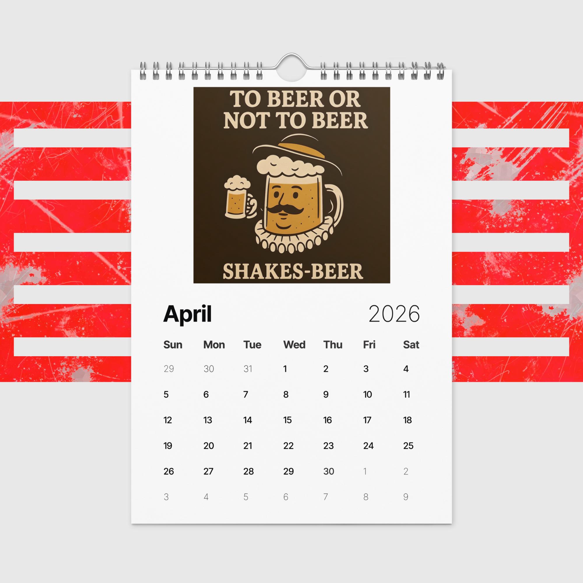 Beer Lovers 2026 Funny Pun Calendar – Hoppy Jokes, Craft Beer Humor ...
