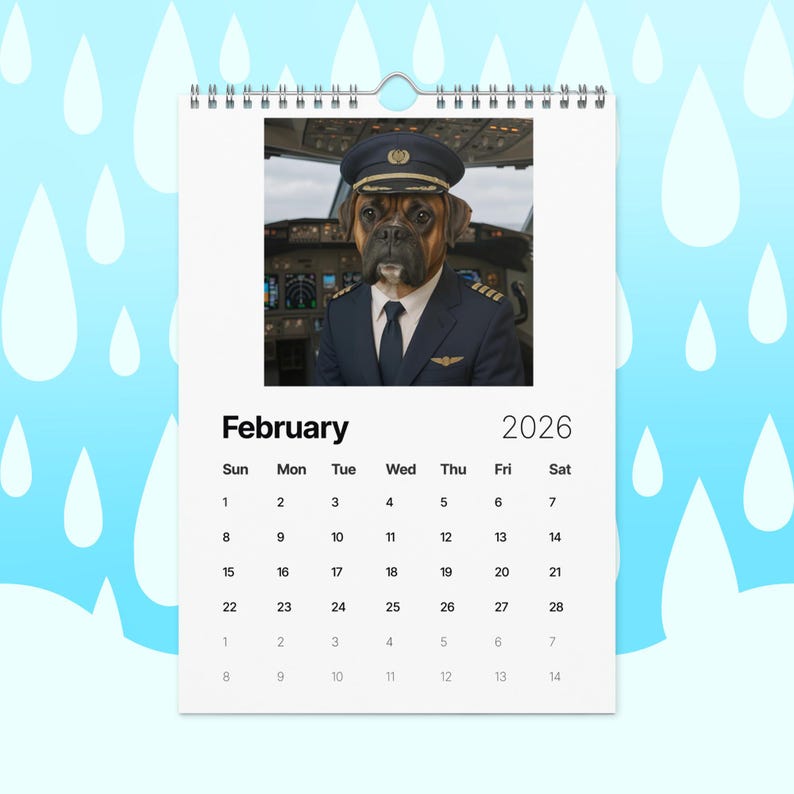 Funny Boxer Dogs With Jobs Calendar 2026 – Boxers Dressed as ...