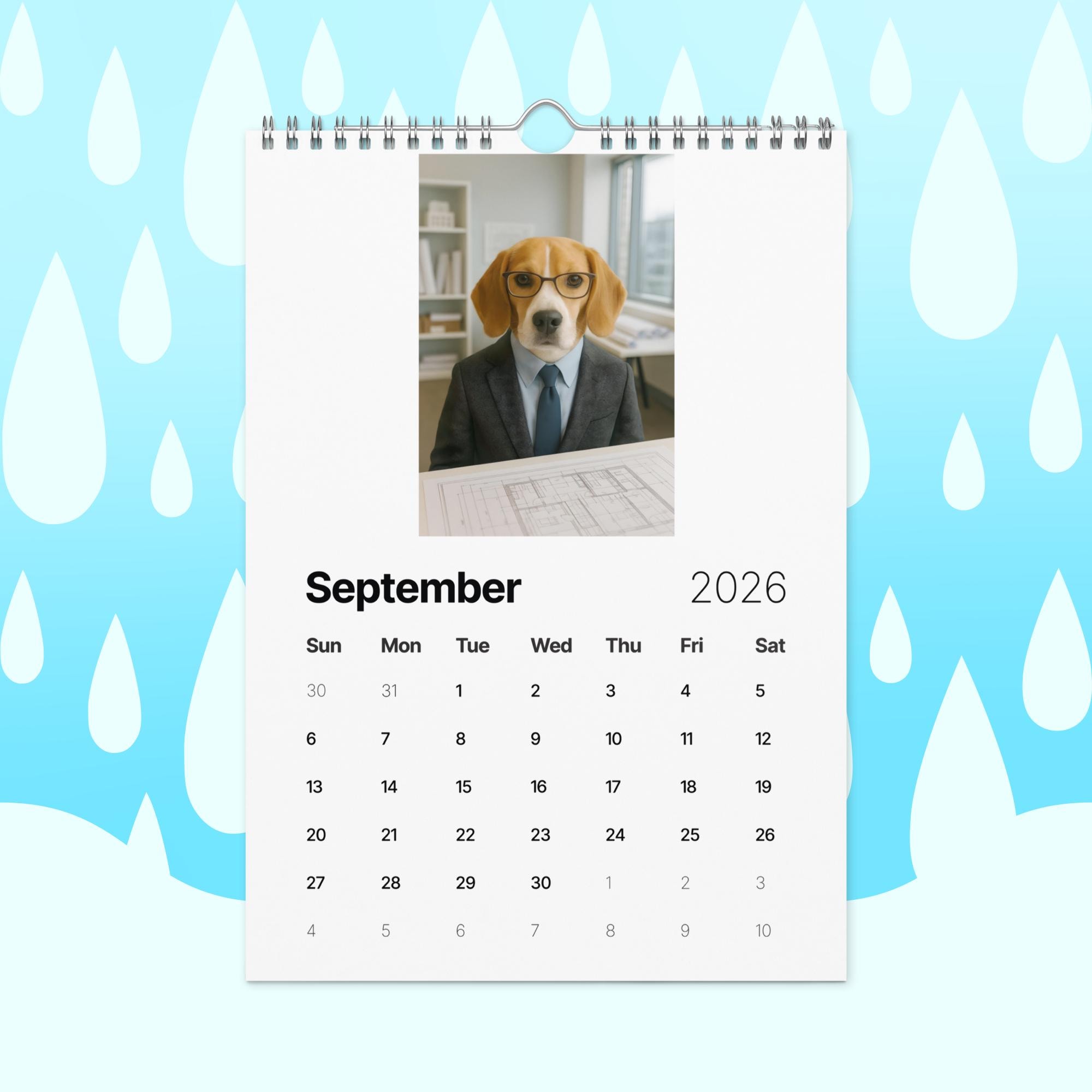 Funny Beagle Dogs With Jobs Calendar 2026 – Beagles Dressed as ...