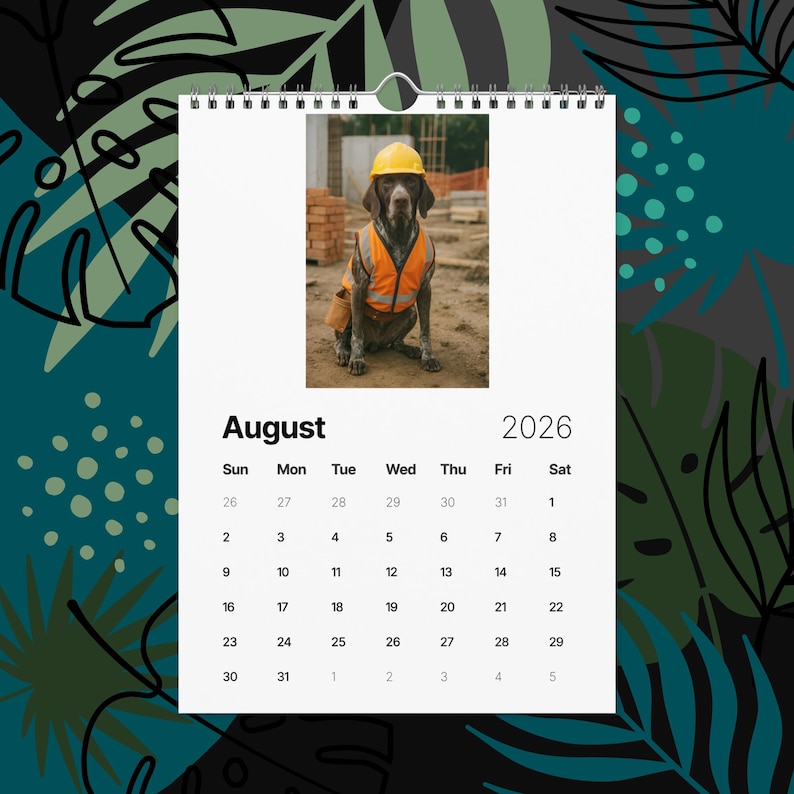 Funny German Shorthair Pointer Dogs With Jobs Calendar 2026 – German ...