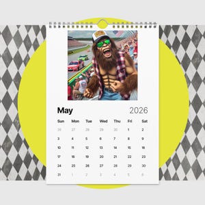 Redneck Bigfoot Life 2026: Funny Sasquatch Calendar of Hillbilly ...