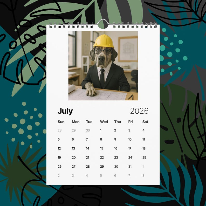 Funny Great Dane Dogs With Jobs Calendar 2026 – Great Danes Dressed as ...