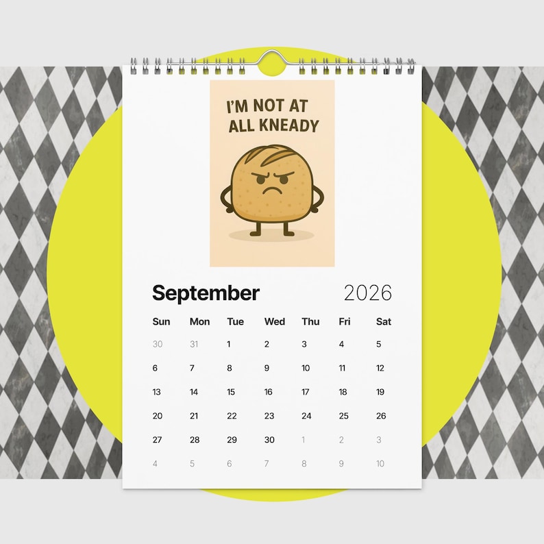 2026 Sourdough Bread Pun Calendar – Funny Gift for Bakers, Sourdough ...