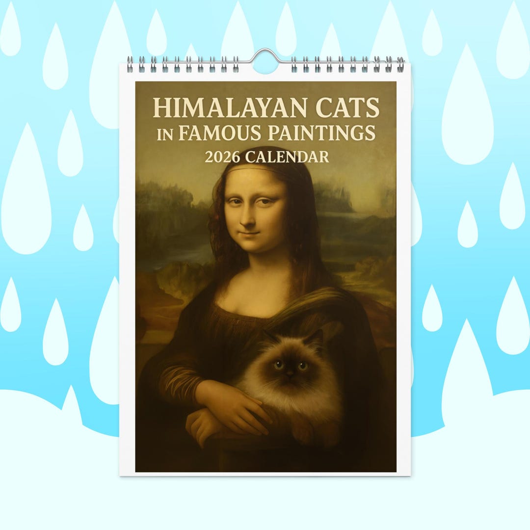 Himalayan Cats in Famous Paintings 2026 Calendar – Funny Cat Art ...