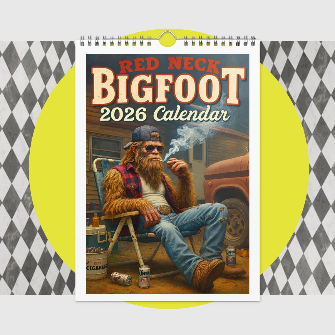 Redneck Bigfoot Life 2026: Funny Sasquatch Calendar of Hillbilly ...