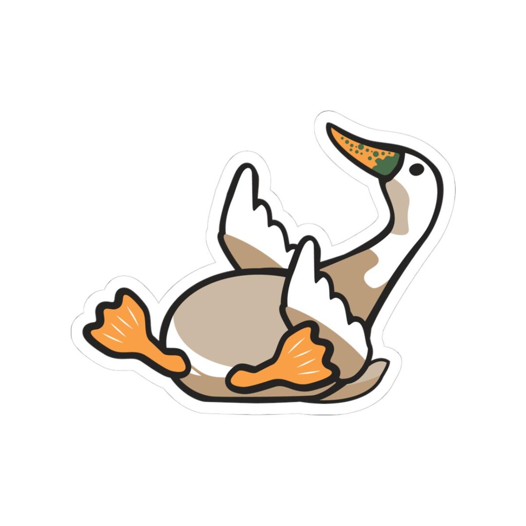Duck Off, Funny Duck Sticker, Duck Kiss-cut Sticker, Flipping Off ...