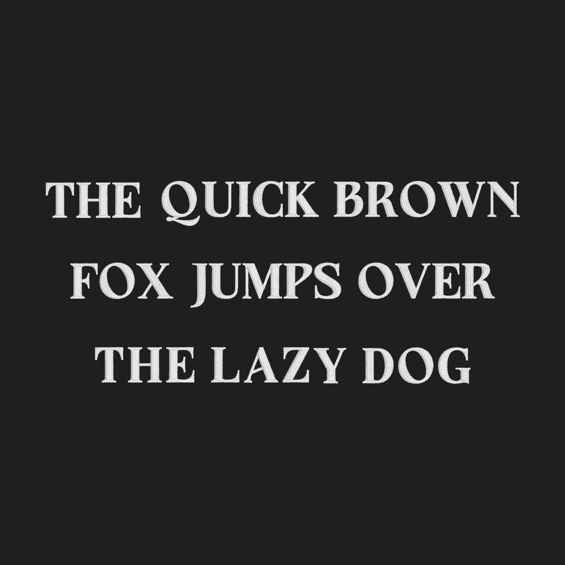 Bold Impact Embroidery Font Alphabet 11 Sizes Bx Dst Exp Hus Jef Pes ...