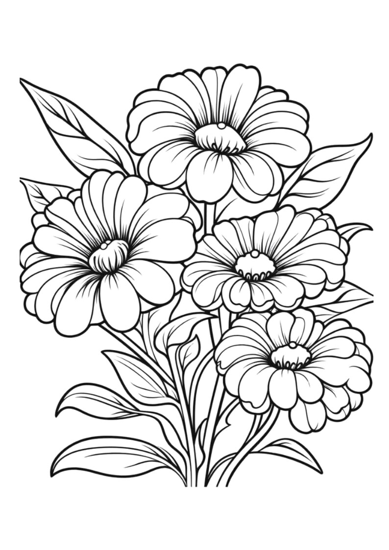 60+ Botanical Coloring Pages – Relaxing Floral & Nature Designs - Etsy