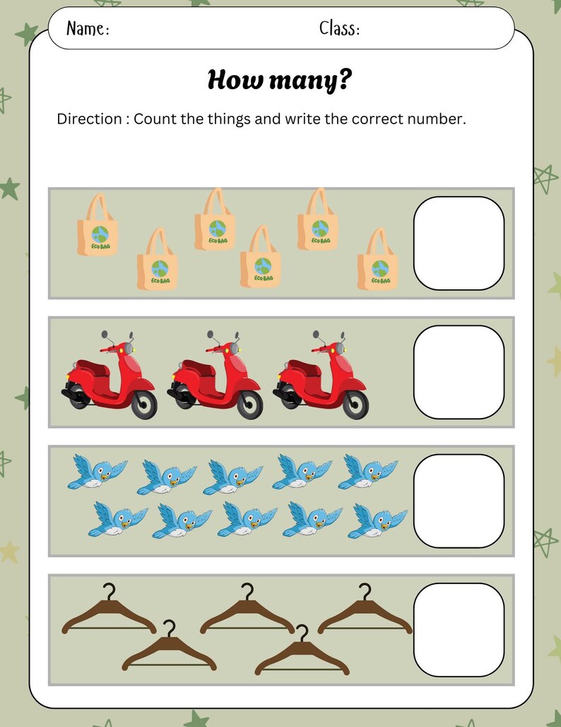 Printable Children's Activity Book (bundle) - Etsy