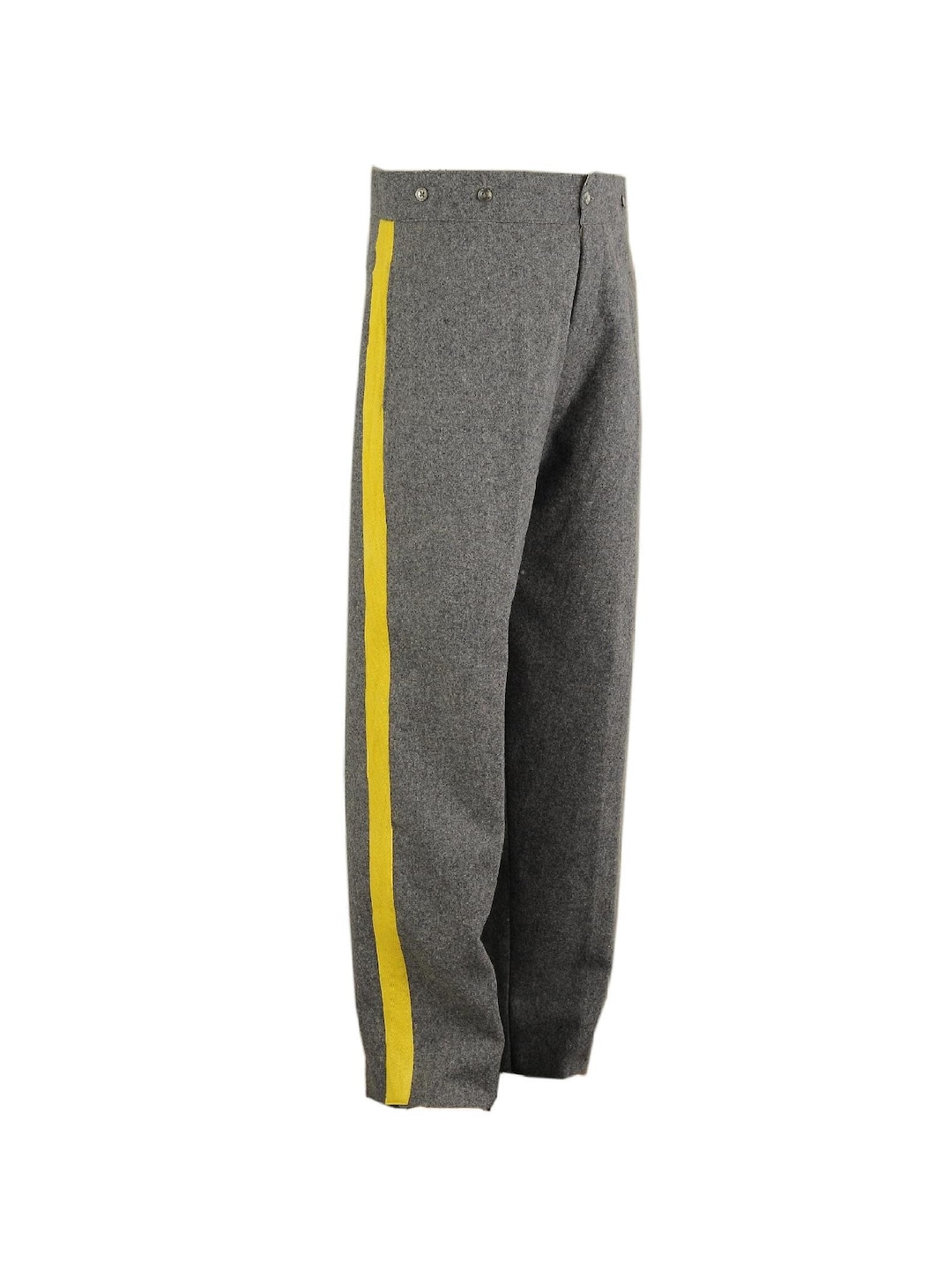 Confederate Cavalry Trousers American Civil War Grey With Yellow ...