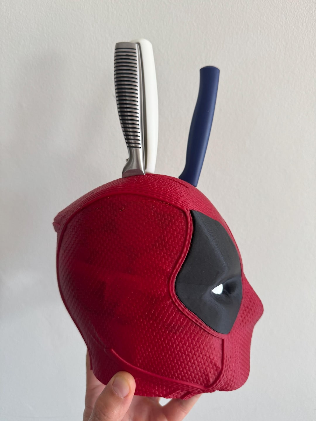 3D Printed Deadpool Knife Holder, Knife Set - Porta Coltelli Deadpool ...