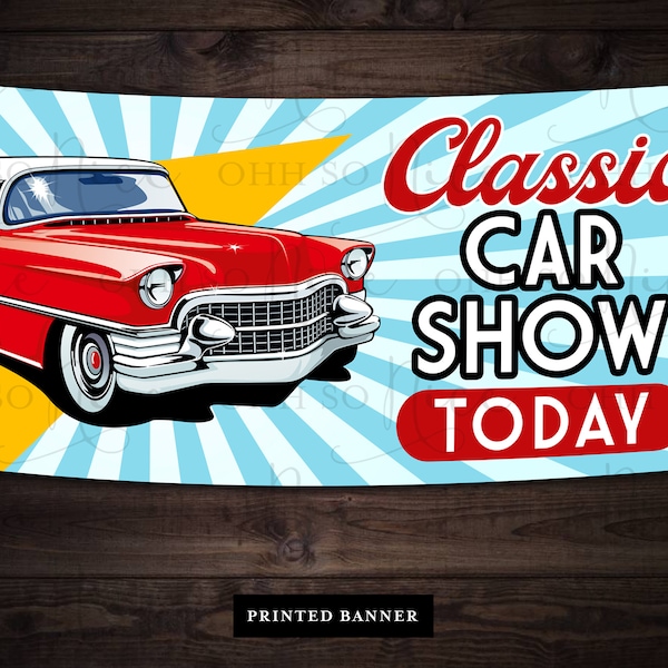 Classic Car Display Sign - Etsy