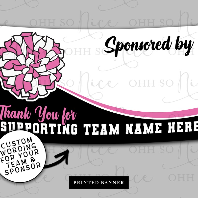 Cheer Banner - Etsy