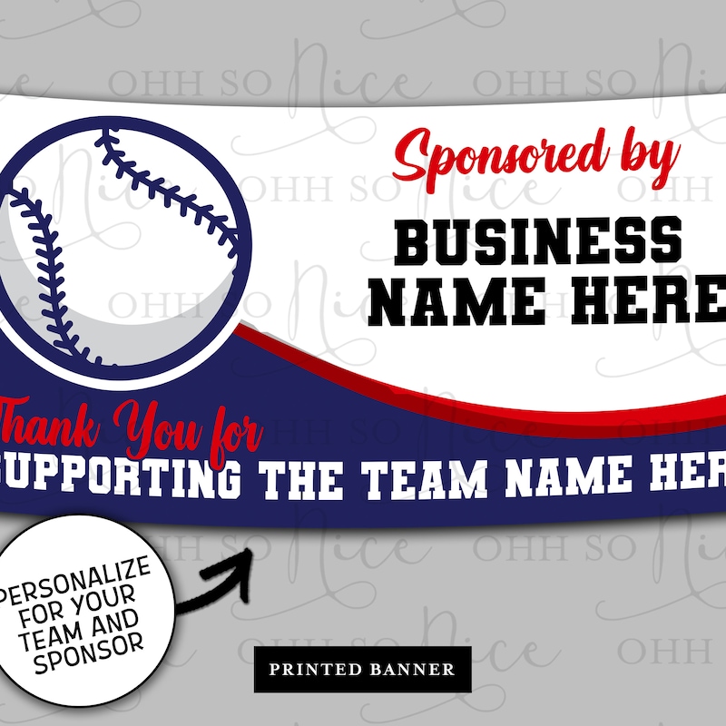 Sponsor Signs - Etsy