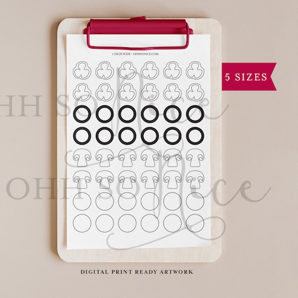 Royal Icing Transfer Sheets Pizza Toppings - Etsy