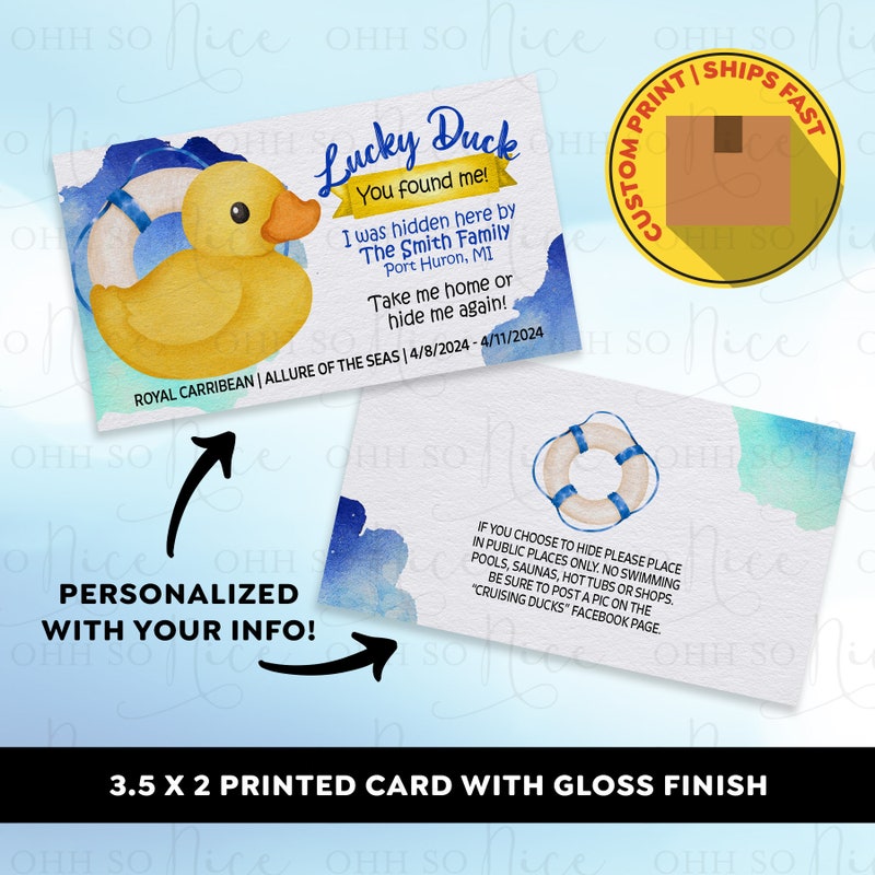 Cruising Duck Labels - Etsy