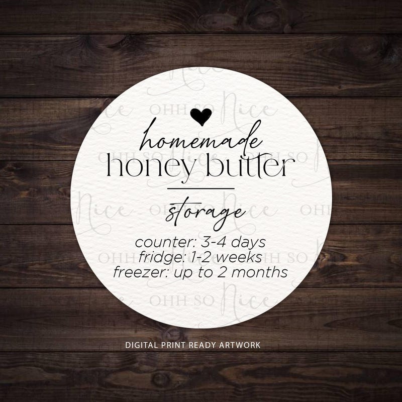 Homemade Butter Tag - Etsy