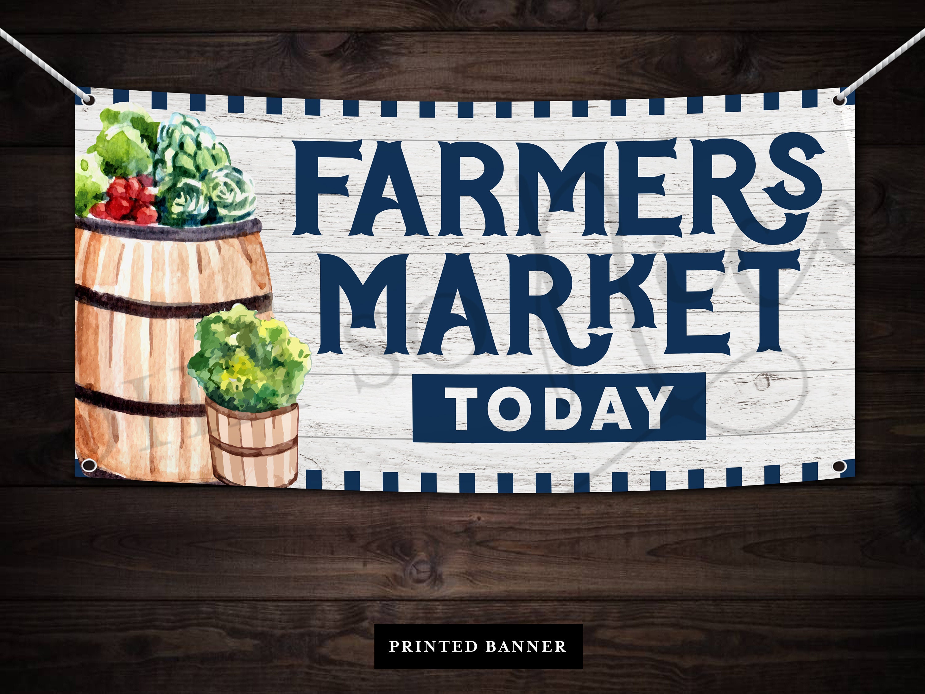 SHIPS FAST: Farmers Market Today Banner Sign Printed on Vinyl With ...
