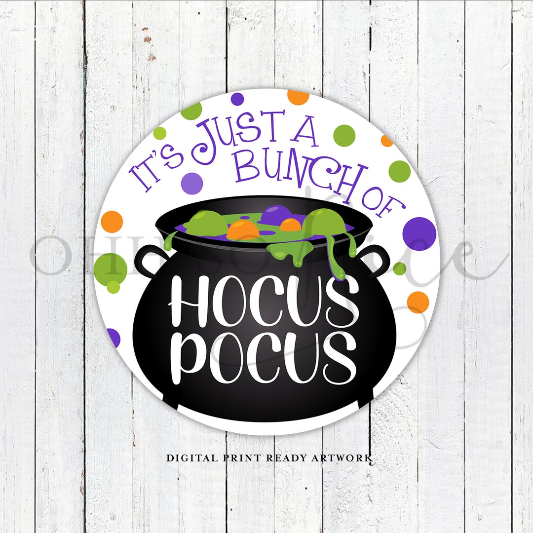 3 Sizes: Just a Bunch of Hocus Pocus With Potion & Cauldron Purple ...