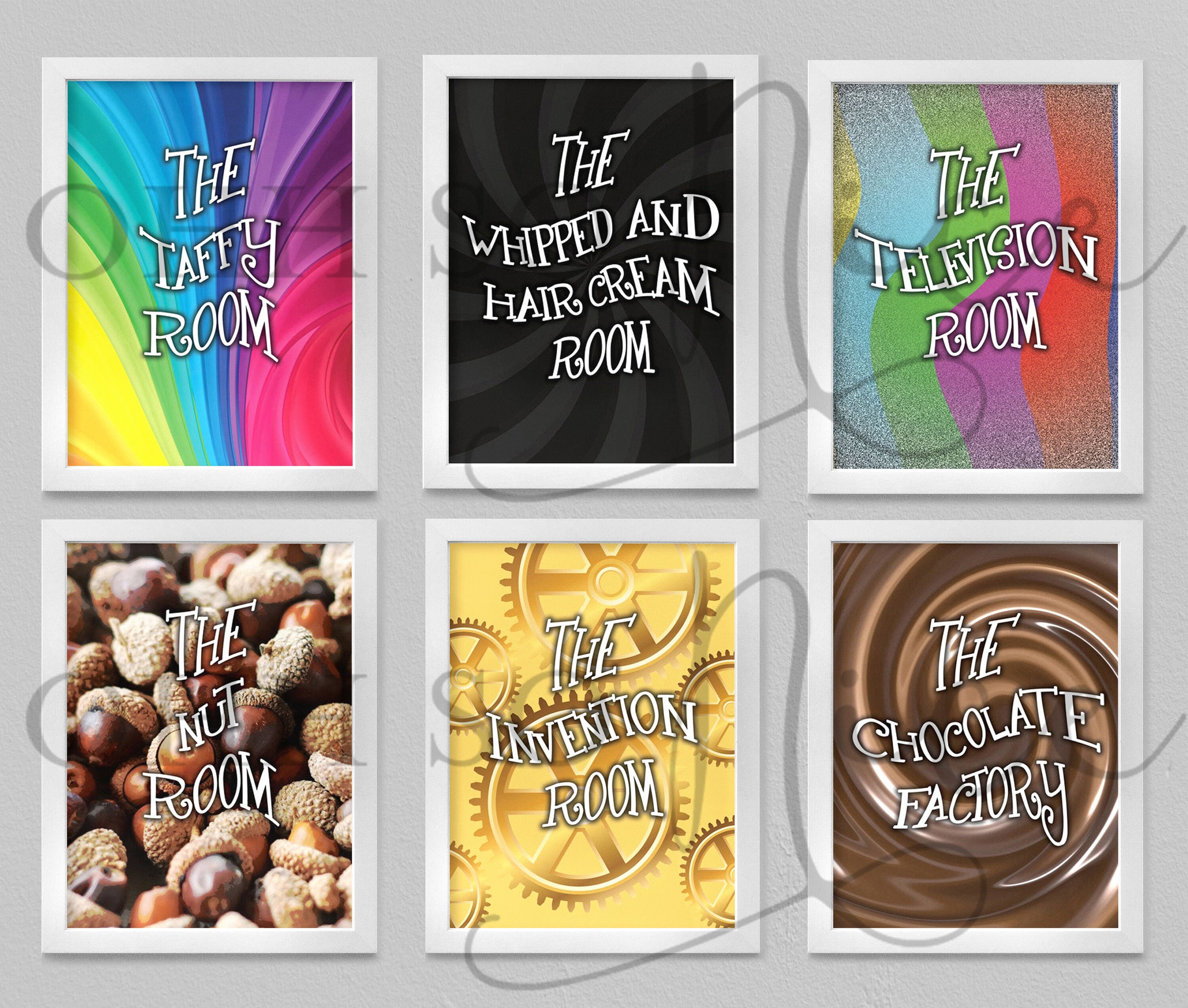 Party Supplies Banners & Signs PRINTED 18 x 28 Signs for Wonka Themed ...