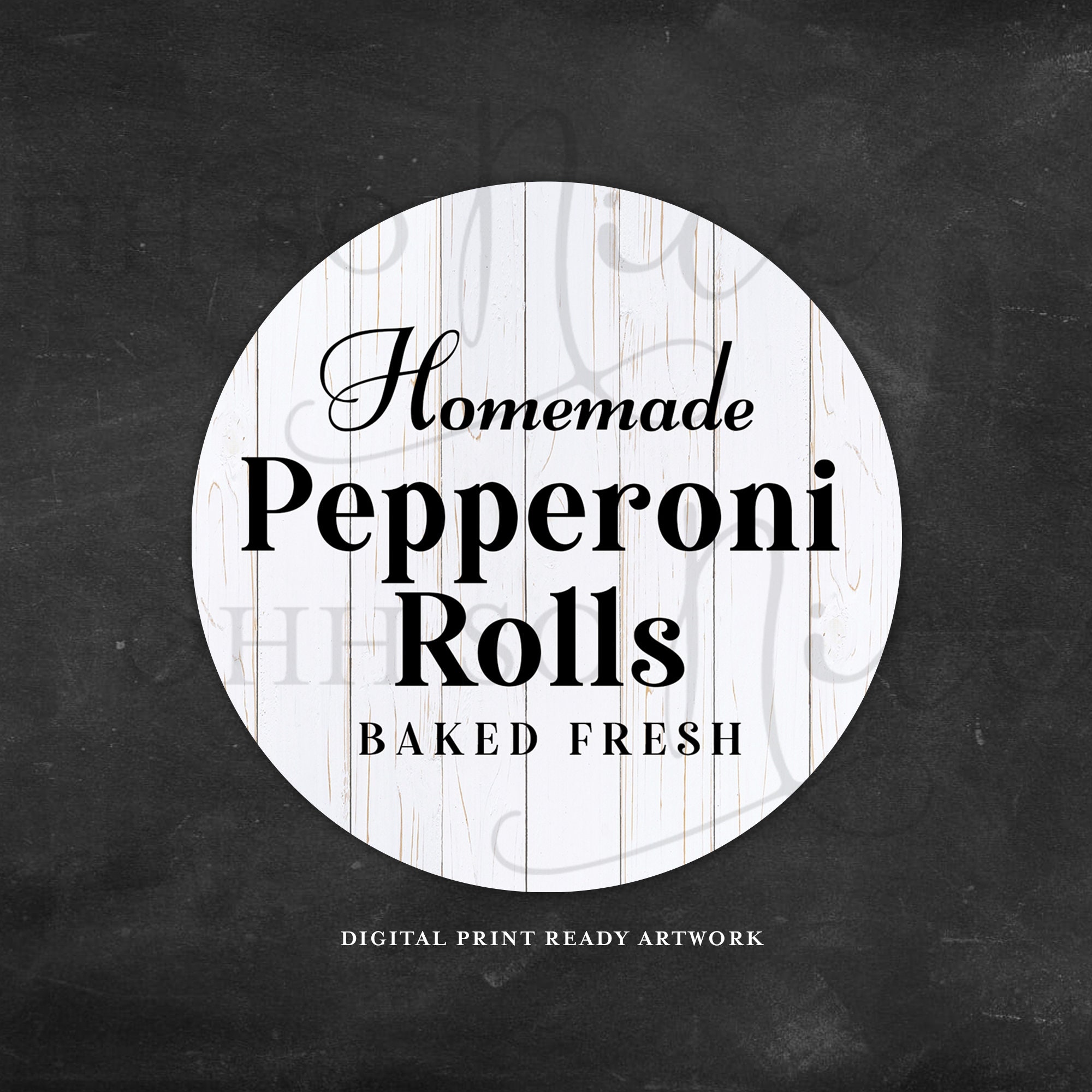 3 Sizes: Homemade Pepperoni Rolls Baked Fresh With White Wood ...