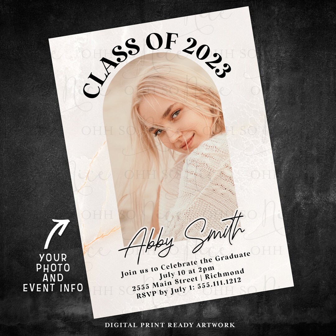 Custom Graduation Boho Party Invitation Download - Etsy