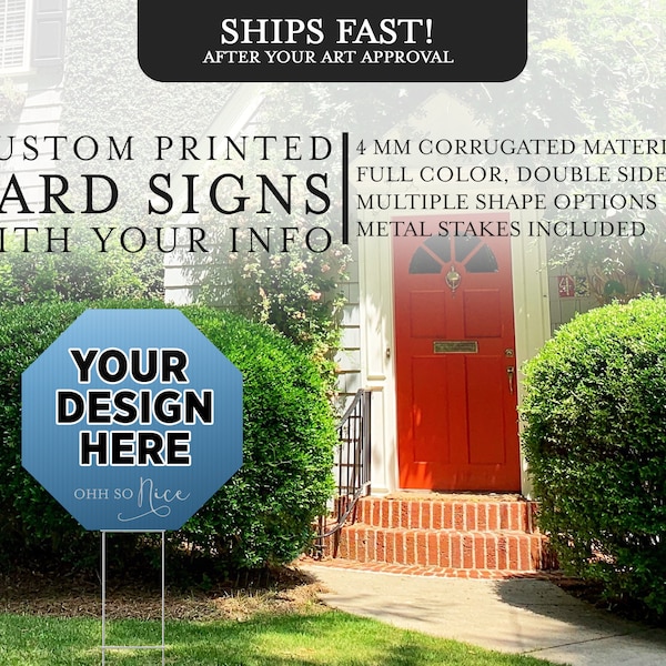 Double Sided Yard Signs - Etsy