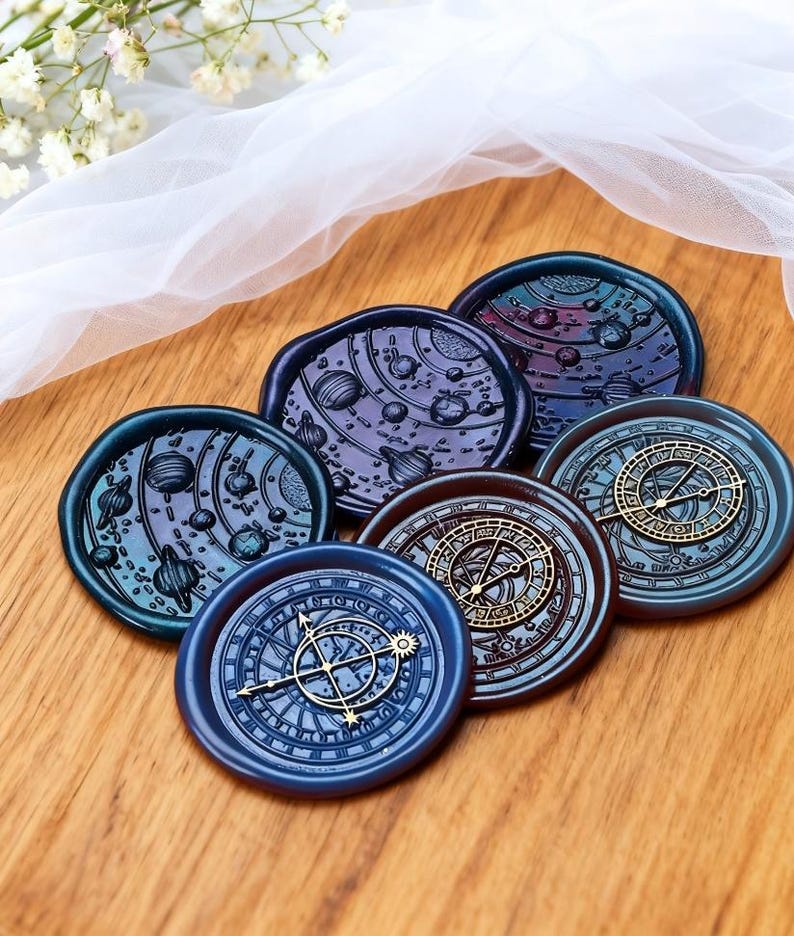 Astronomy Series Wax Seal Stamp,starry Sky Seal,galaxy Seal,custom Logo ...