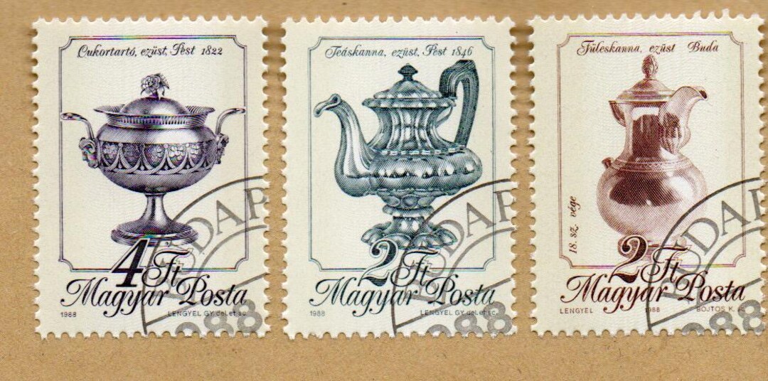 Magyar Posta – Applied Arts Series of 3 Stamps CTO (cancelled to Order ...
