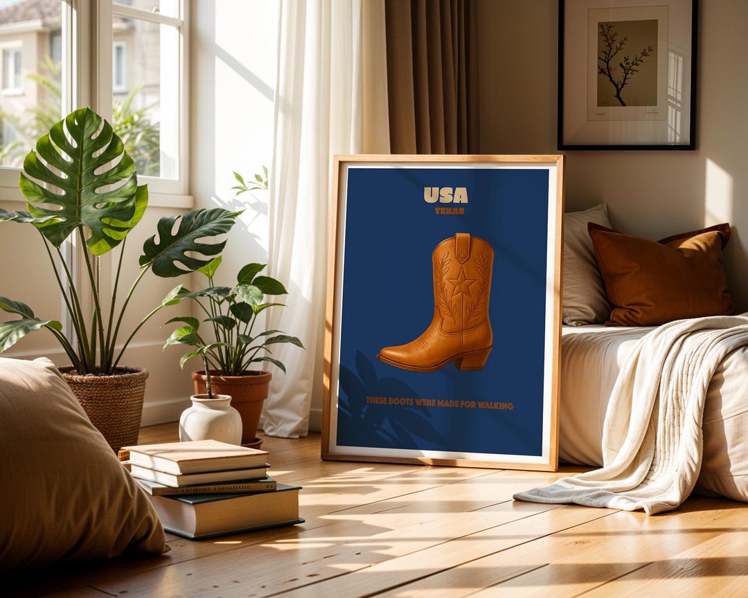 Texas Poster - USA Travel Print - Texas Wall Art - USA Art Print ...