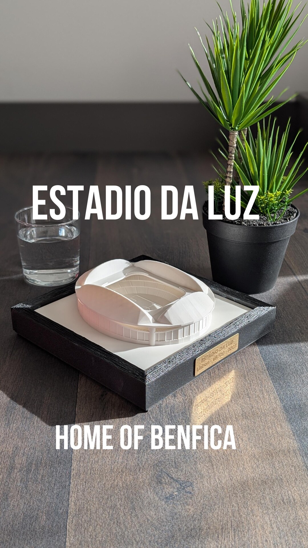 Estádio Da Luz 3D Stadium Model | Benfica Miniatures | Football Fan ...