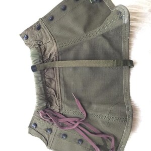 Canvas Gaiters Hiking Boot Spats Boot Covers for Combat Boots Bushcraft ...