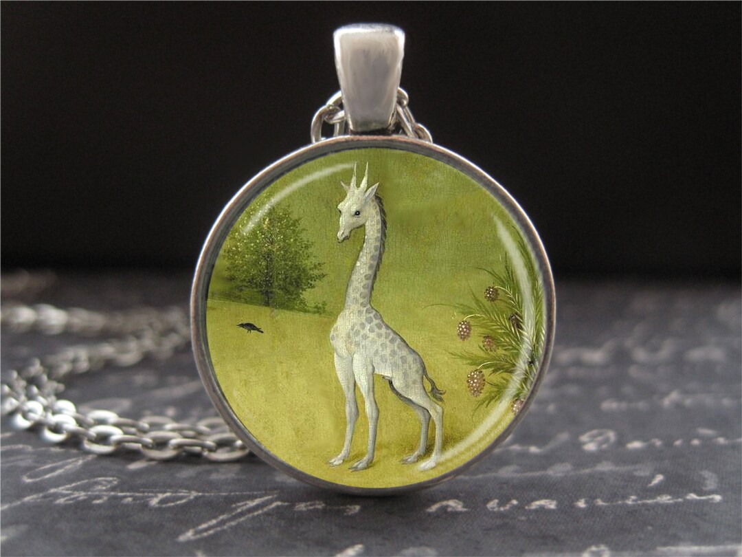 White Giraffe Necklace Garden of Earthly Delights Hieronymus Bosch Eden ...