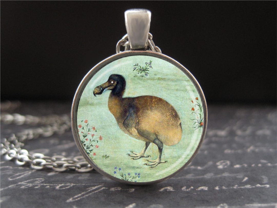 Dodo Bird Necklace 17th Century Science Naturalist Art Handmade Glass ...