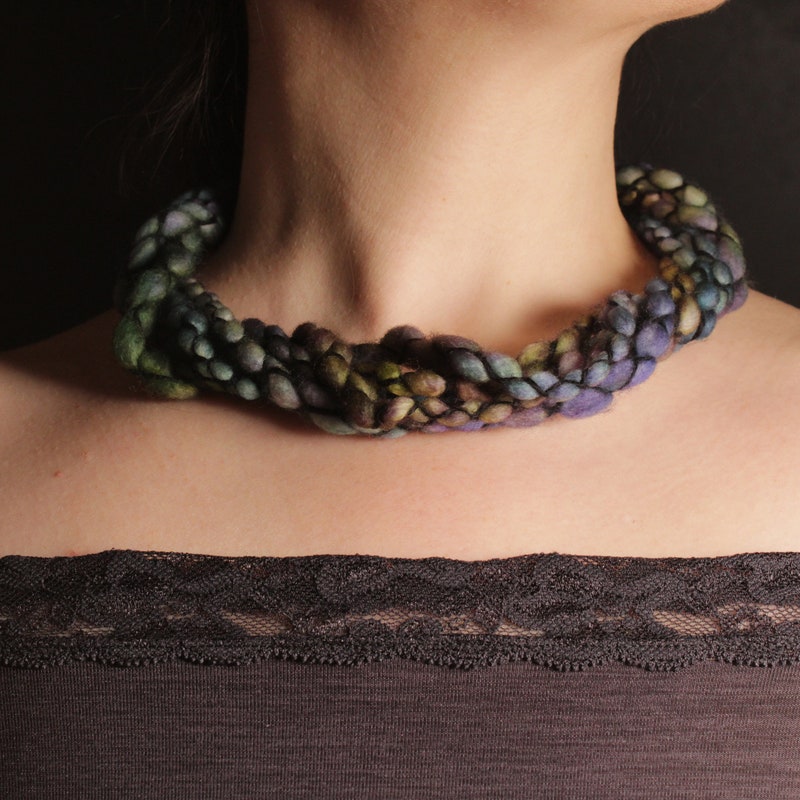 Fiber Necklace - Etsy