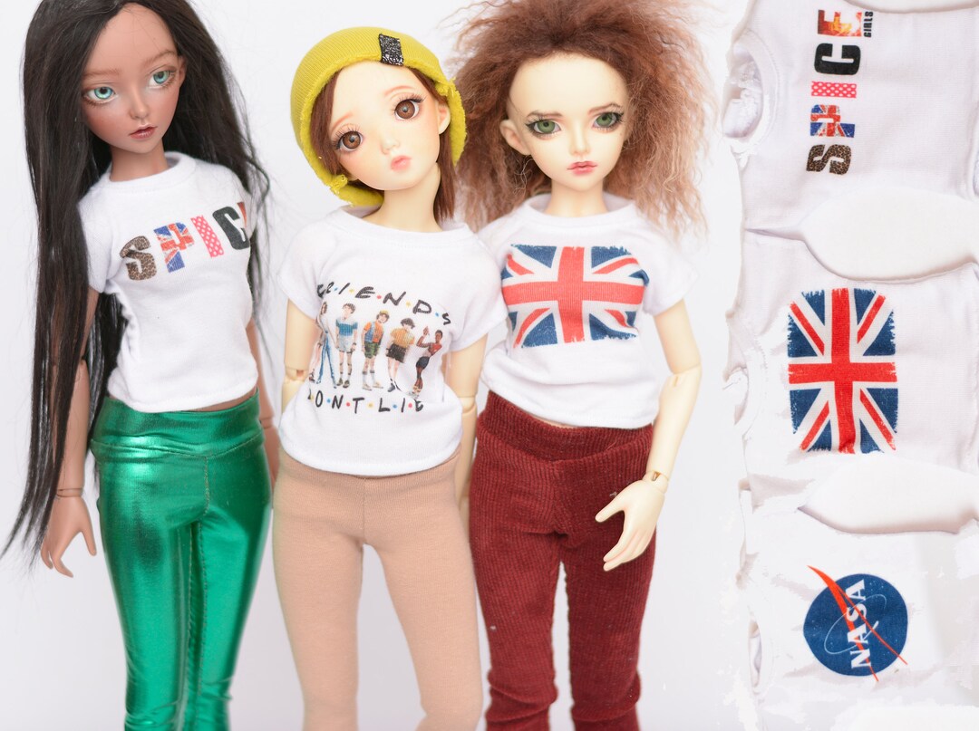 Printed T-shirt Nasa Spice Girls UK for 1/4 Scale Msd Minifee Fr16 ...