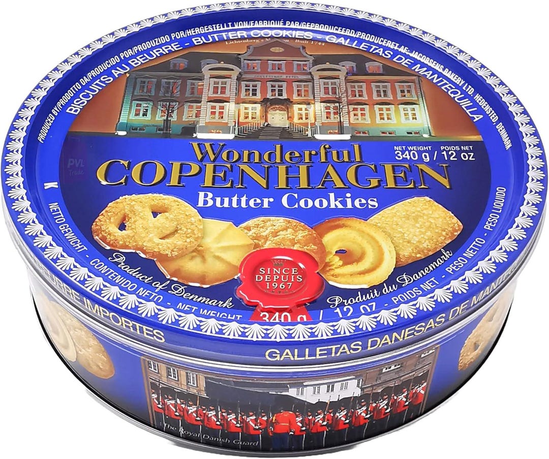 Jacobsens of Denmark Butter Cookies Selection - Etsy UK