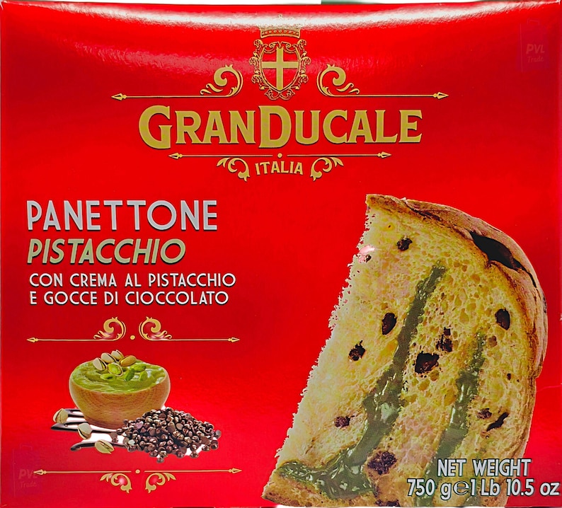 GRANDUCALE Panettone Pistacchio 750g - Italian Panettone Cake With ...
