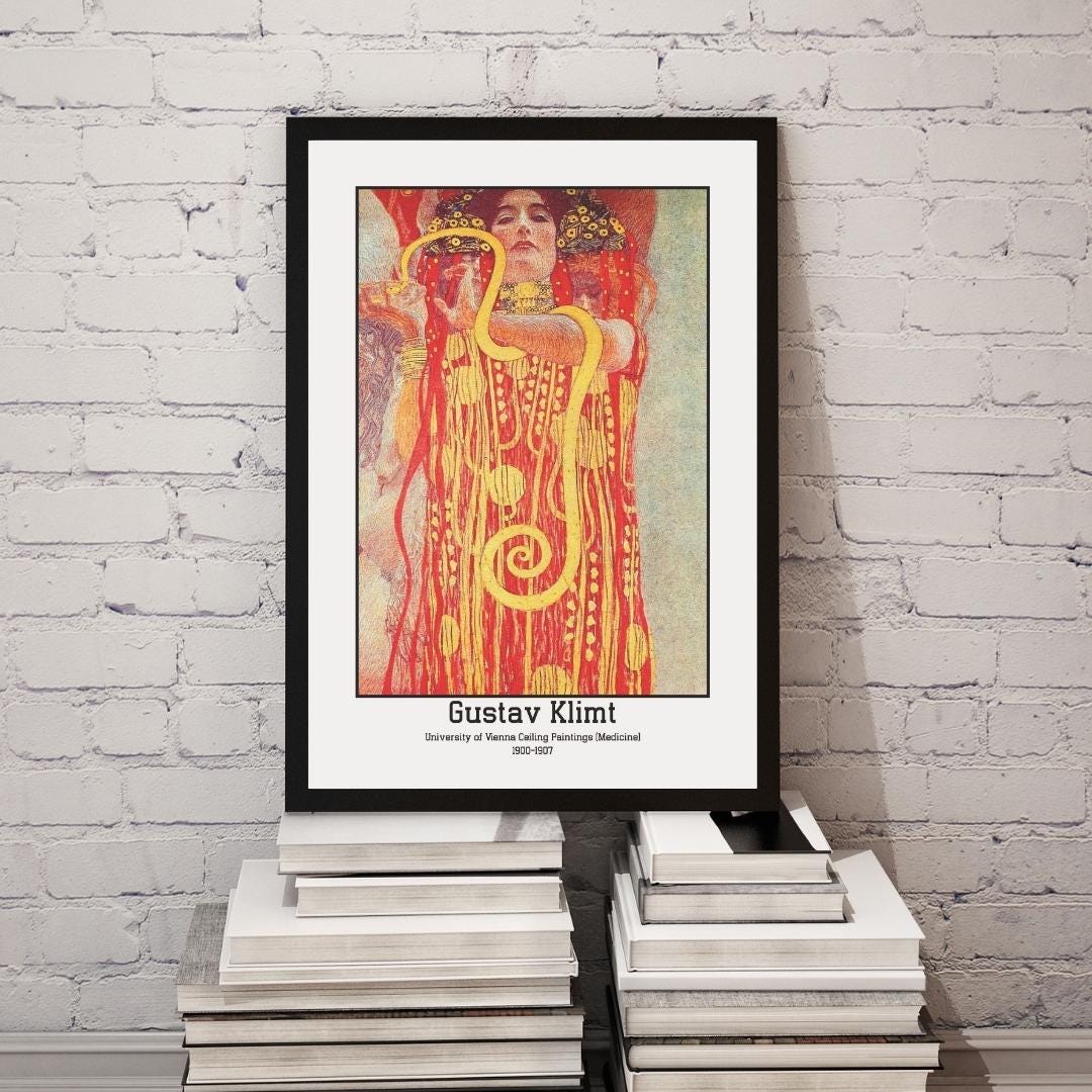 Gustav Klimt Art Print – University of Vienna Ceiling Paintings ...