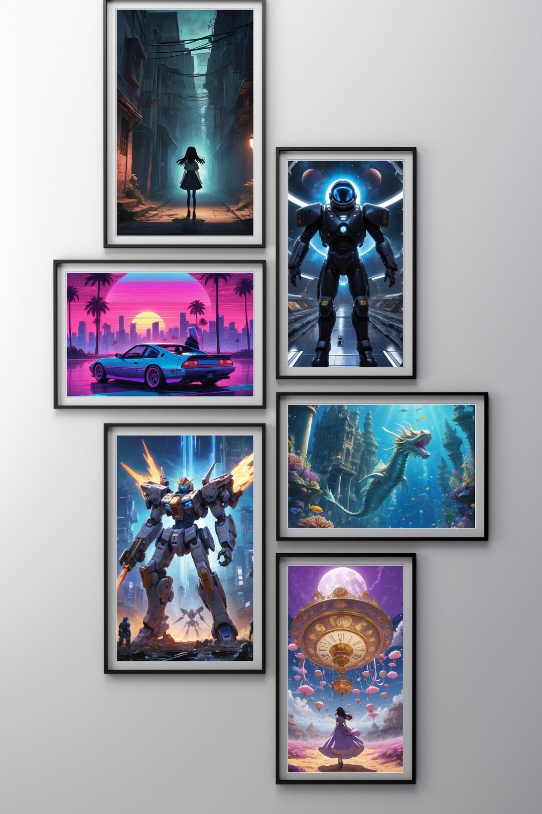18 Anime-inspired Digital Products | Wall Art | Anime Print | Wall ...