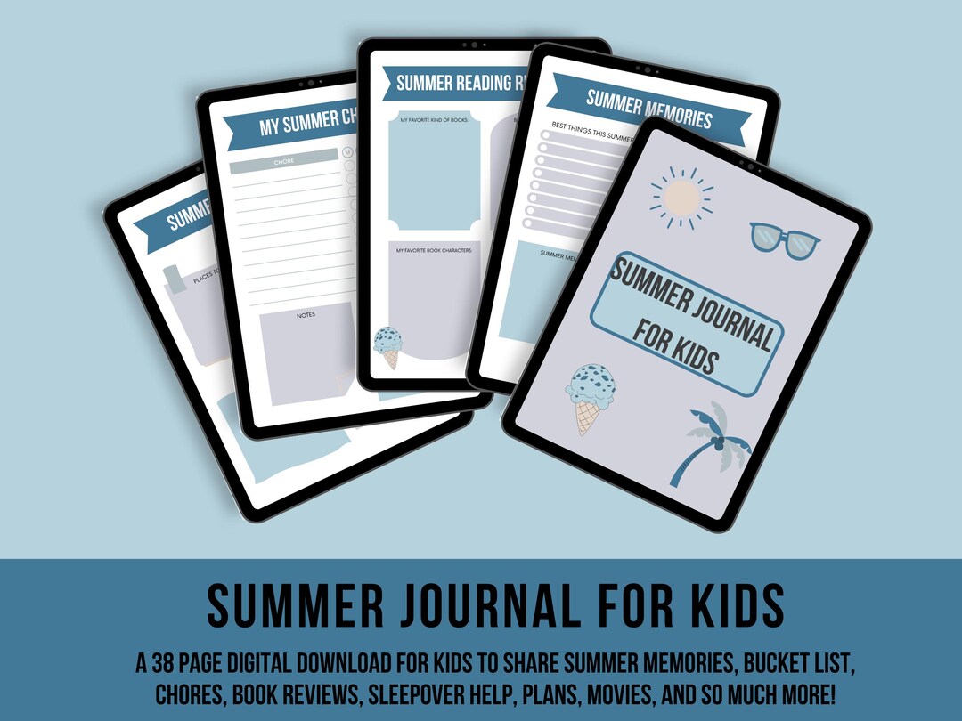 Kids Summer Journal: Creative Bucket Lists, Goals & Fun Activities to ...
