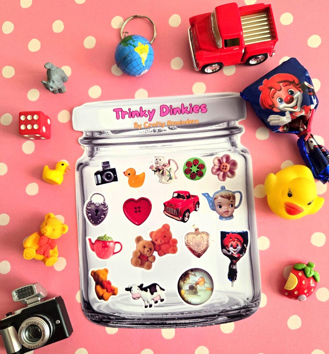 TRINKY DINKIES - Sticker Sheet - Etsy