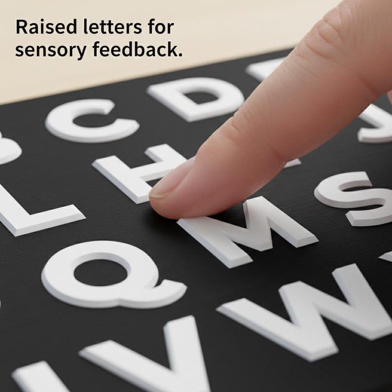 Letter Board With Raised Letters (ENG) for Nonspeakers | Professional ...