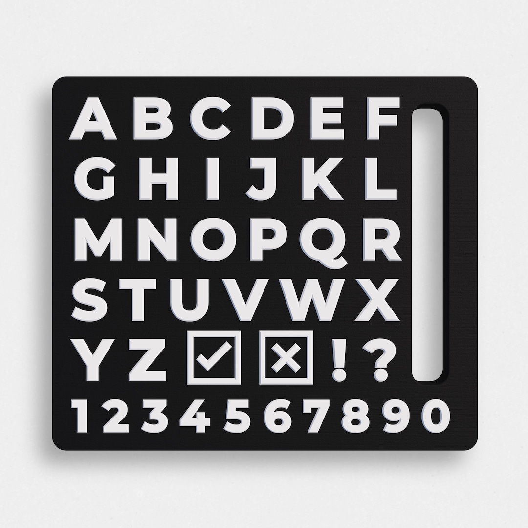 ENG Letter & Number Board for Nonspeakers / Spellers / Spelling to ...