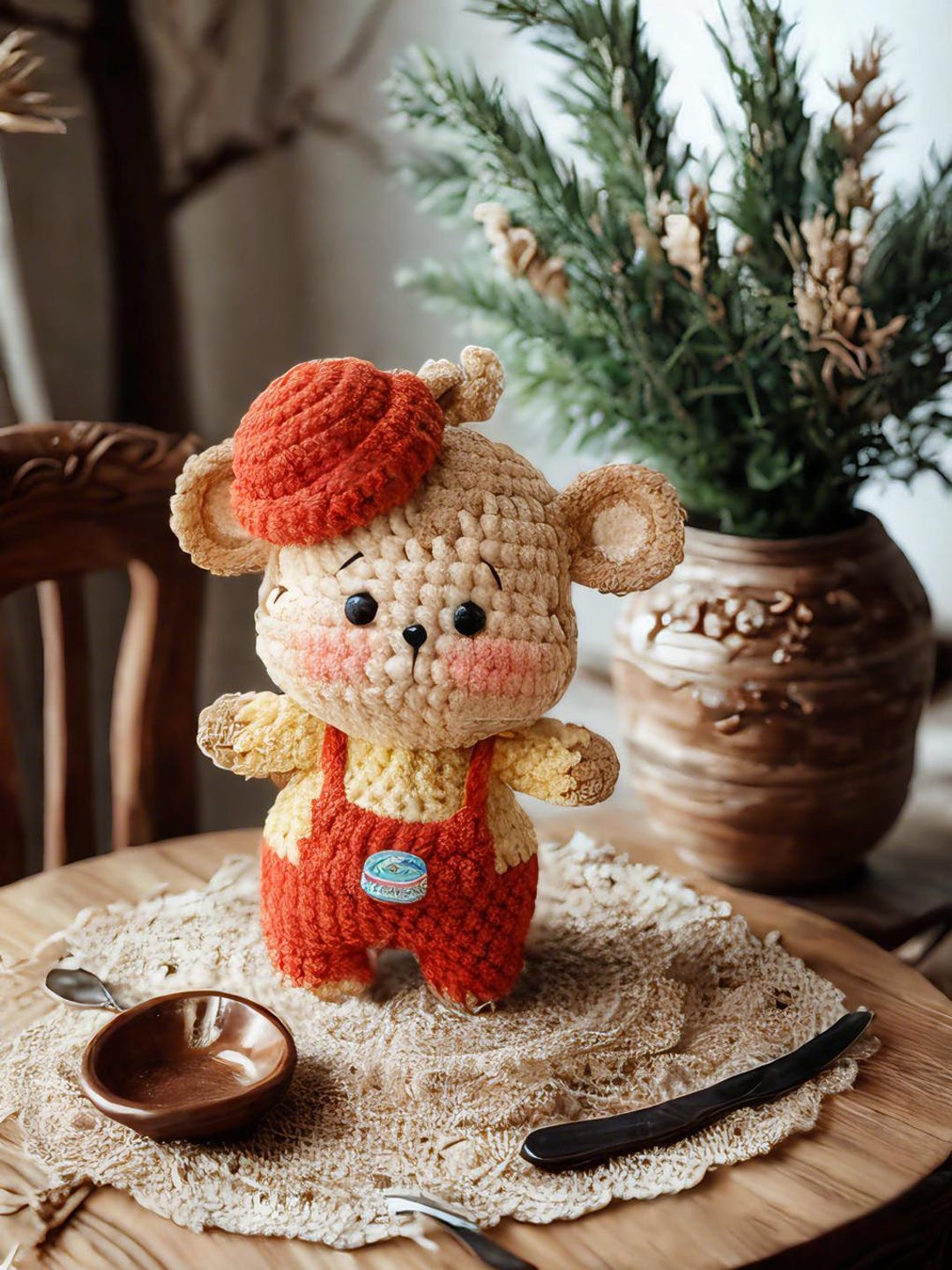 Patrón de mono de crochet en PDF, tutorial de mono de peluche amigurumi ...