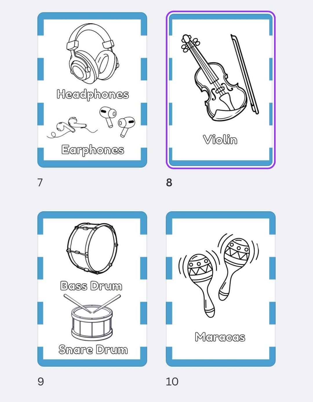 Digital Download! 4 Musical Colouring in Pages for Little Musicians - Etsy