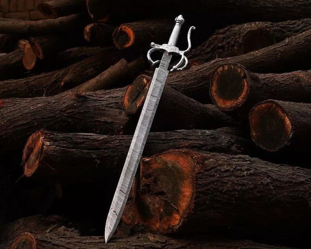 Handmade Rapier Sword | Damascus Steel Blade | Renaissance Style ...