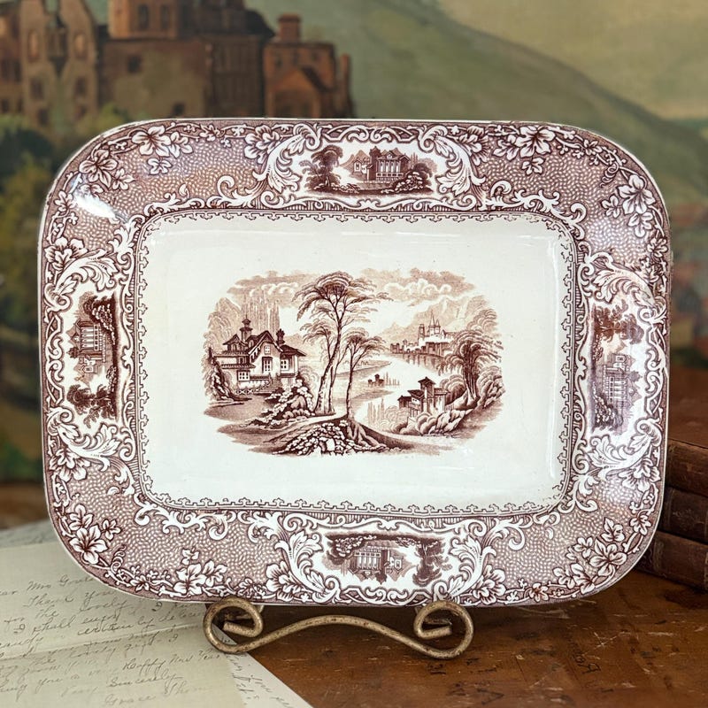 Transferware Platter - Etsy