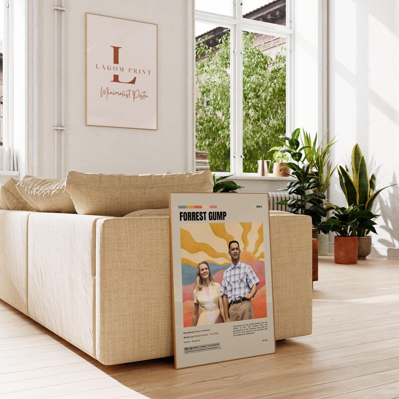 Forrest Gump Movie Poster: 90s Retro Film Art Print - Etsy